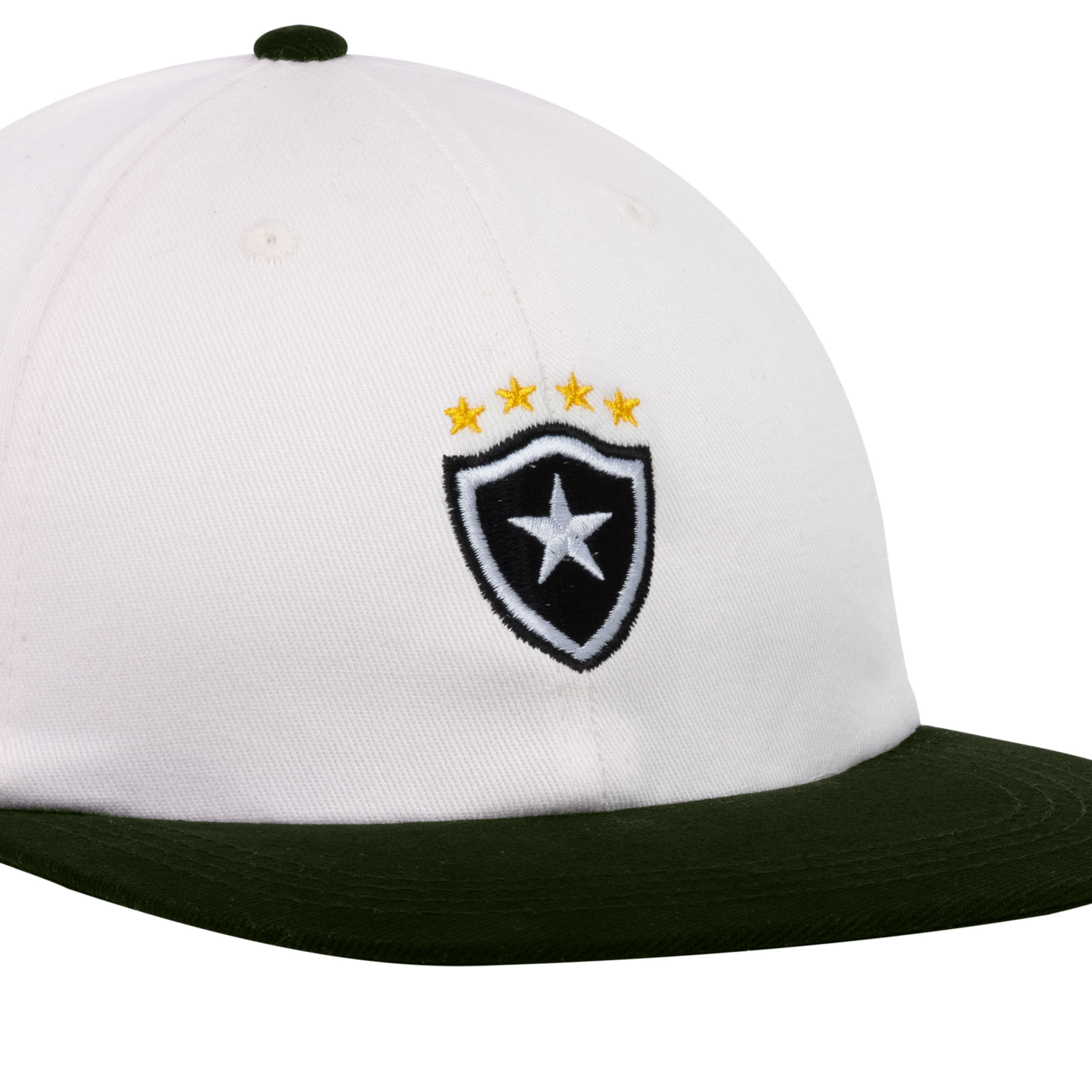 Cancha FC Boné Túlio - Brasileiro 95 - Aba Reta - Creme/Verde ...